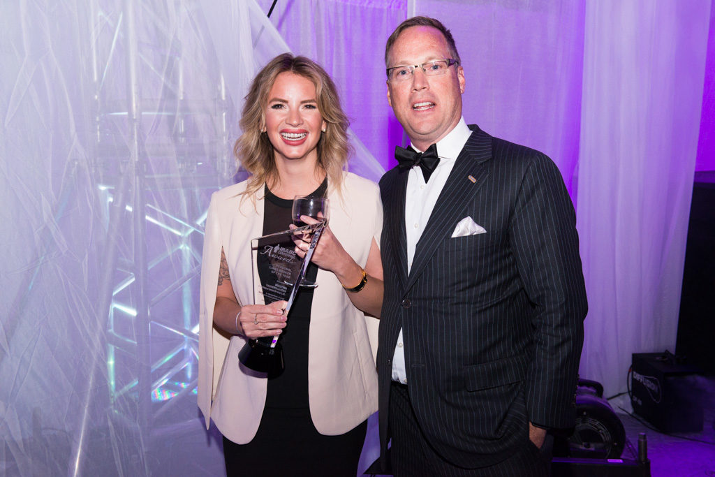 L-R, Dorothea VanHerwaarden, Axis Group & Graham Haigh of Wawanesa ...